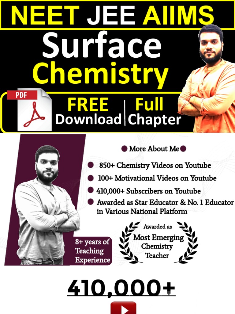Surface Chemistry in 1 Shot | PDF | Catalysis | Adsorption
