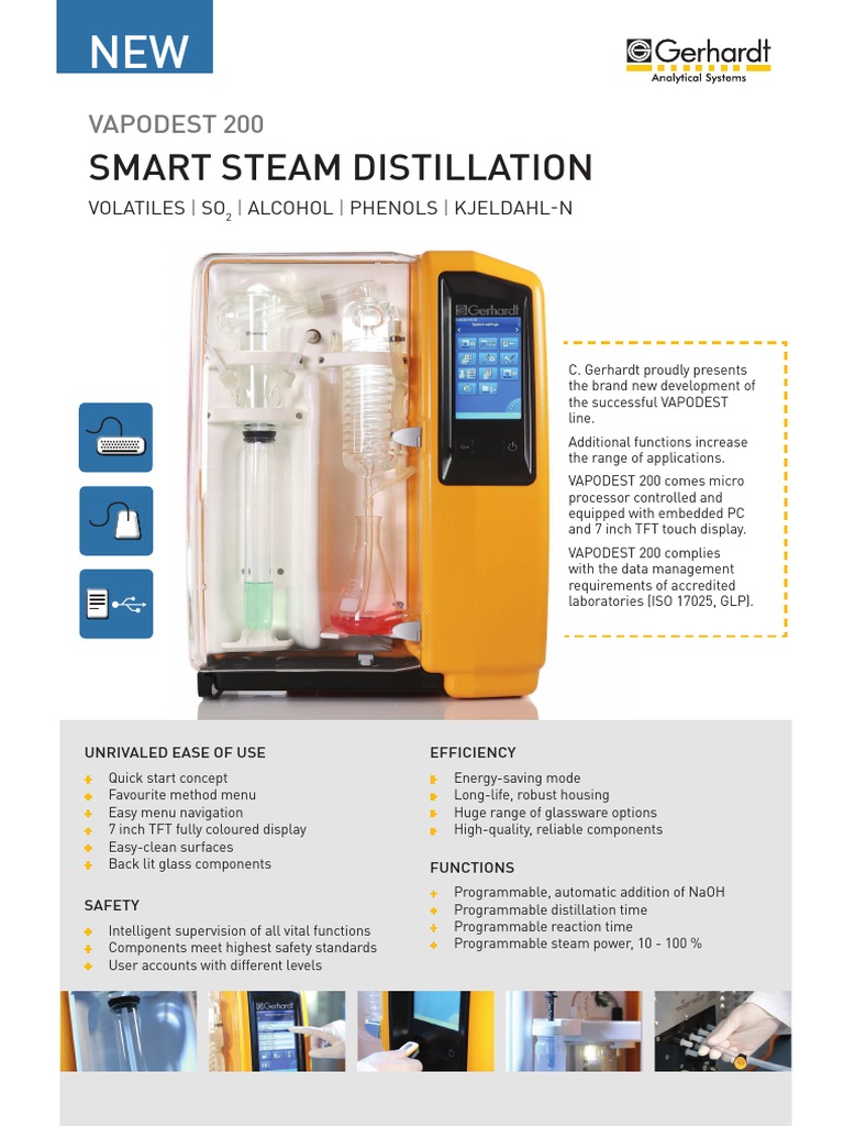 Brochure Vapodest 200 | PDF | Distillation | Computing