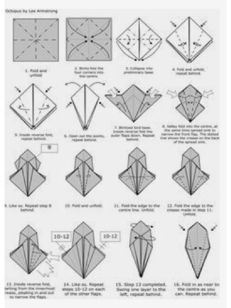 Origami Octopus PDF | PDF