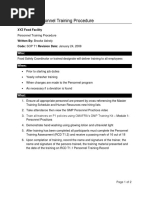 Server Training Checklist | PDF