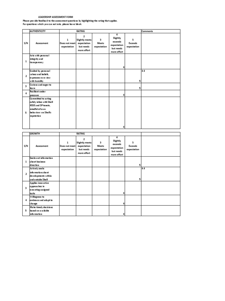 Leadership Assessment Pdf Leadership Cognitive Science