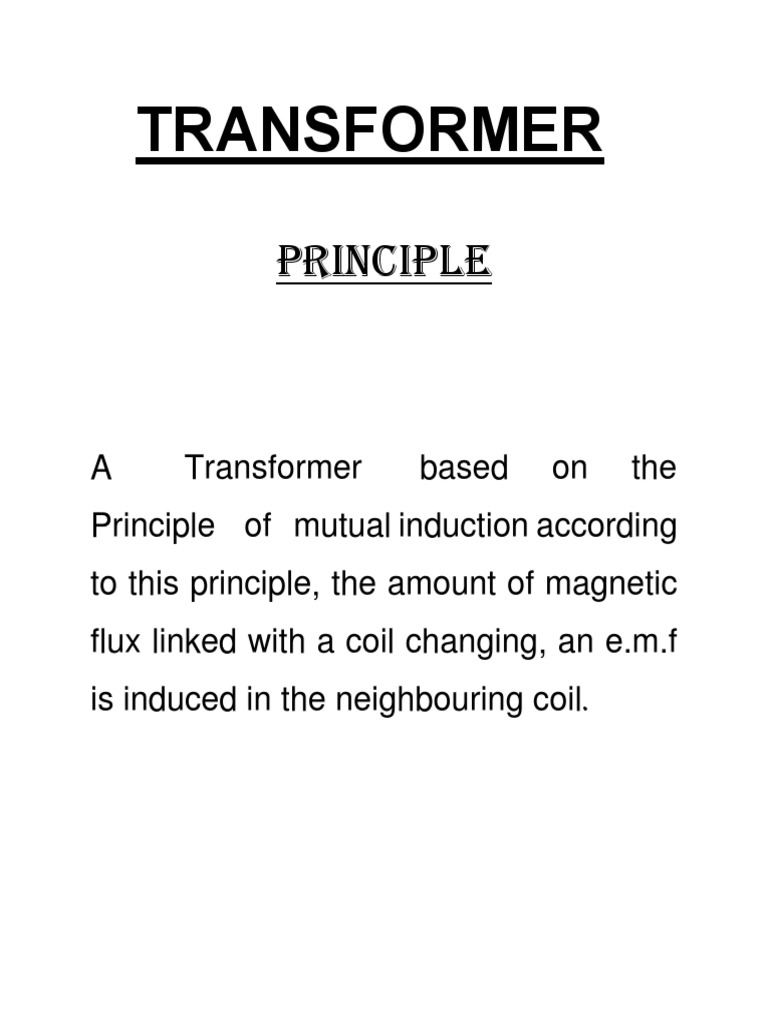 Transformers Project Class 12 | PDF | Transformer | Inductor