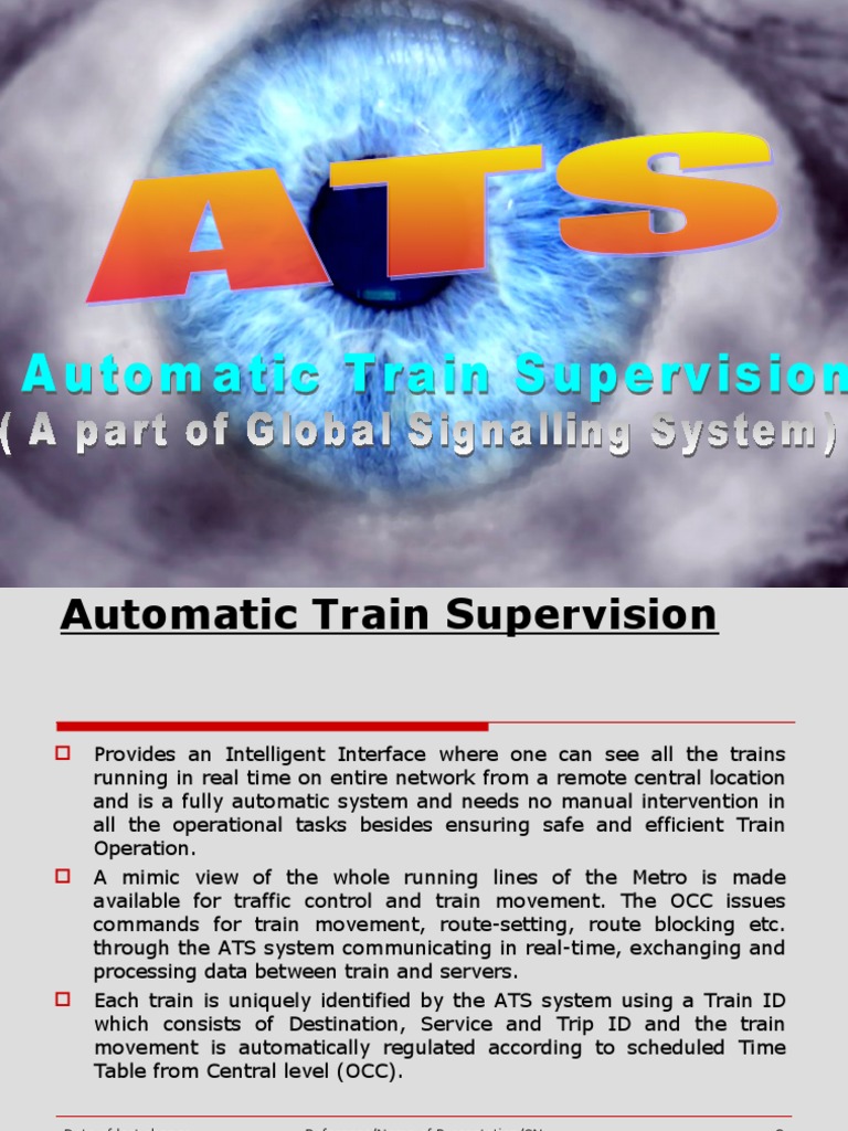 Automatic Train Supervision Systems Download Free Pdf Real Time