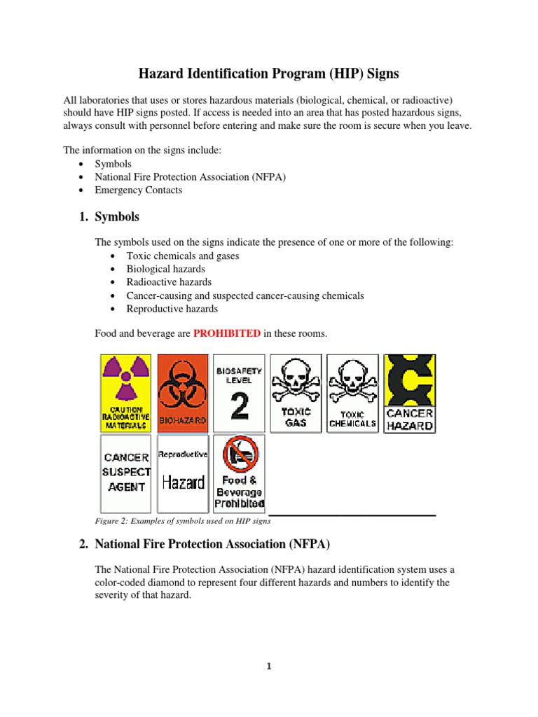 Hazard Identification Program | PDF
