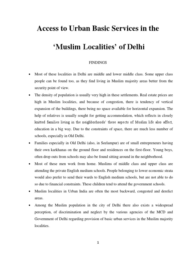 Access To Urban Basic Services | PDF | Drinking Water | Nature