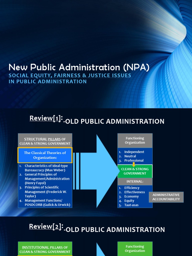 New Public Administration and Equity | PDF | Public Administration ...