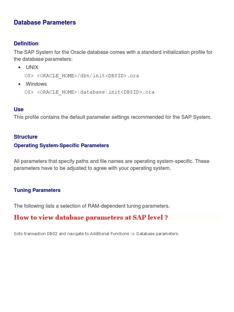 Database Parameter For Graphson Technology | PDF | Parameter (Computer Programming) | Databases