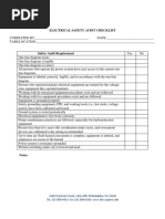 Electrical Substation Maintenance Inspection Checklist | PDF ...