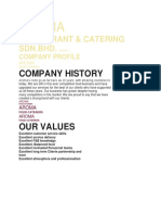Zuki's Events and Catering Profile | PDF | Menu | Restaurant And Catering