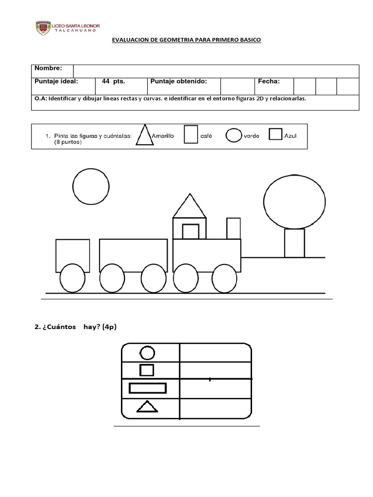 Identificar y dibujar líneas rectas y curvas. e identificar en el ...