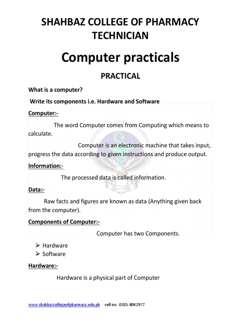 Computer Practicals 2nd Year PDF | PDF | Antivirus Software | Computer ...