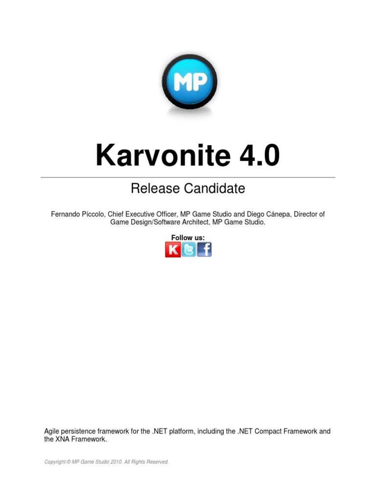 Karvonite 4.0: Release Candidate | PDF | Library (Computing) | Class (Computer Programming)