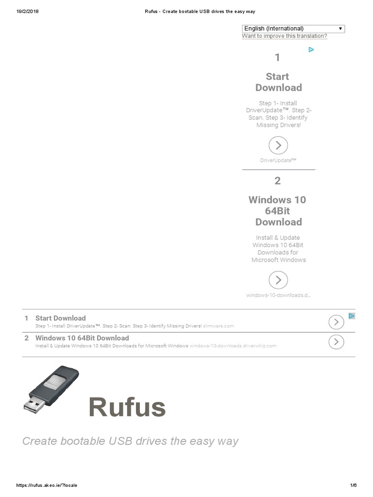 Rufus - Create Bootable USB Drives The Easy Way | PDF | Usb Flash Drive ...