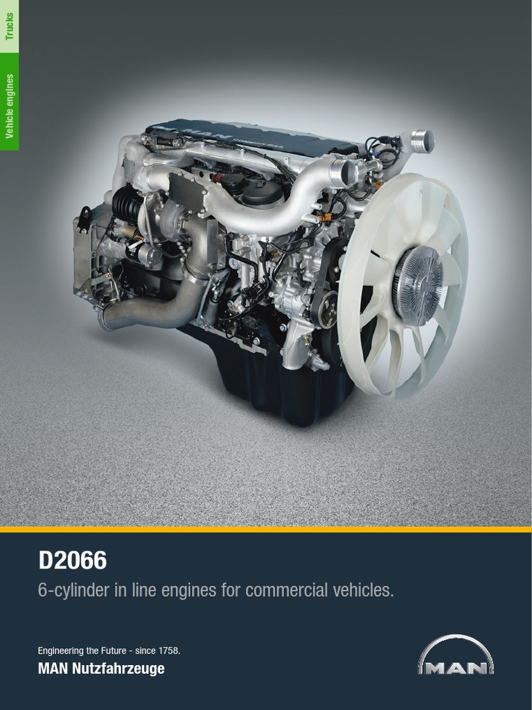 MAN D2066 Engine Specifications | PDF | Engines | Vehicles