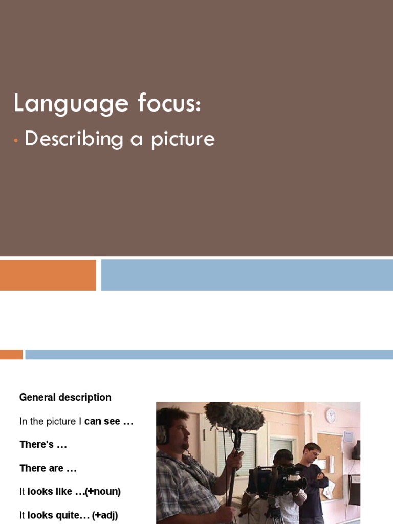 Describing Pictures: Language Guide | PDF | Self-Improvement | General ...
