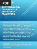 TOE Framework in Innovation Adoption | PDF | Innovation | Barcode