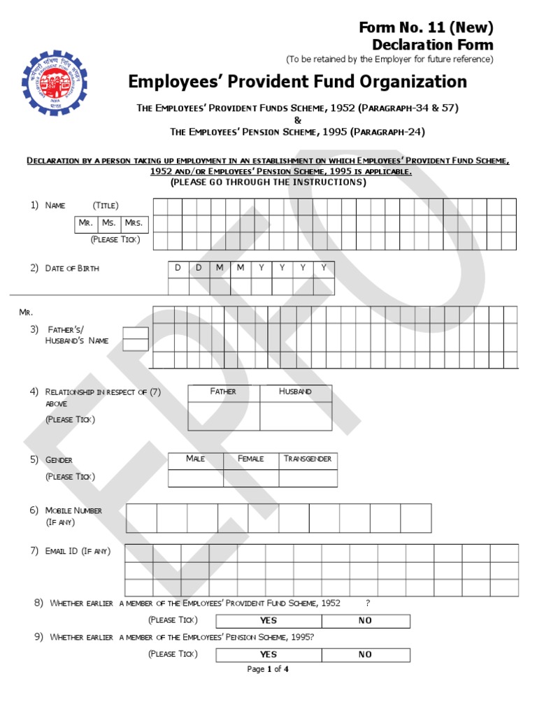 Form No.-11 | PDF | Official Documents | Government And Personhood