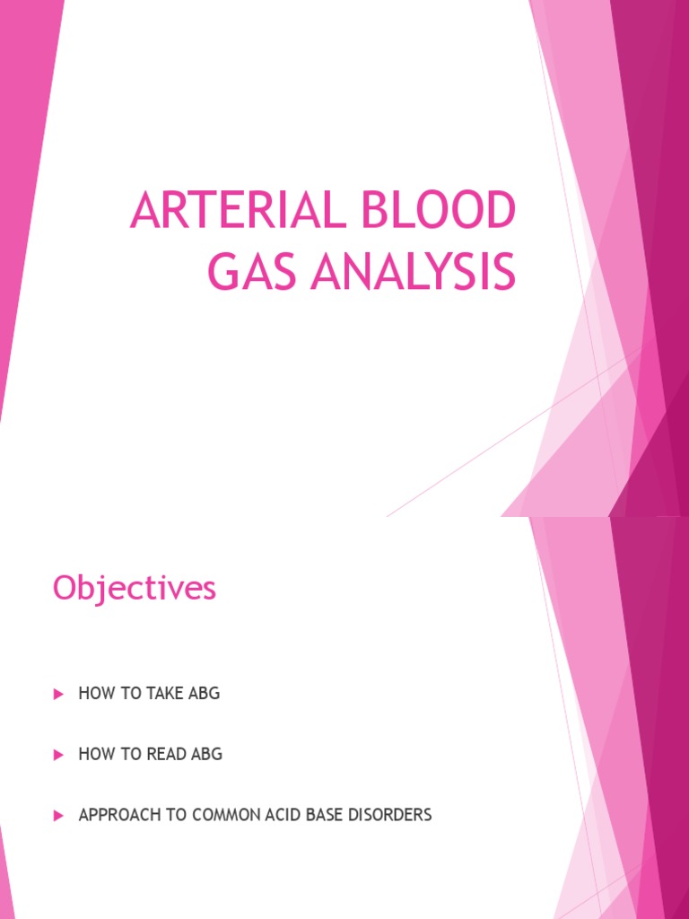 Arterial Blood Gas Analysis Guide | PDF | Intensive Care Medicine ...