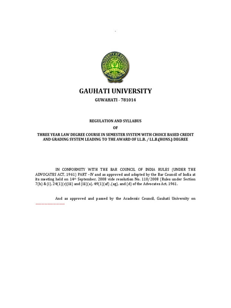 Law Degree Course | PDF | University And College Admission | Advocate