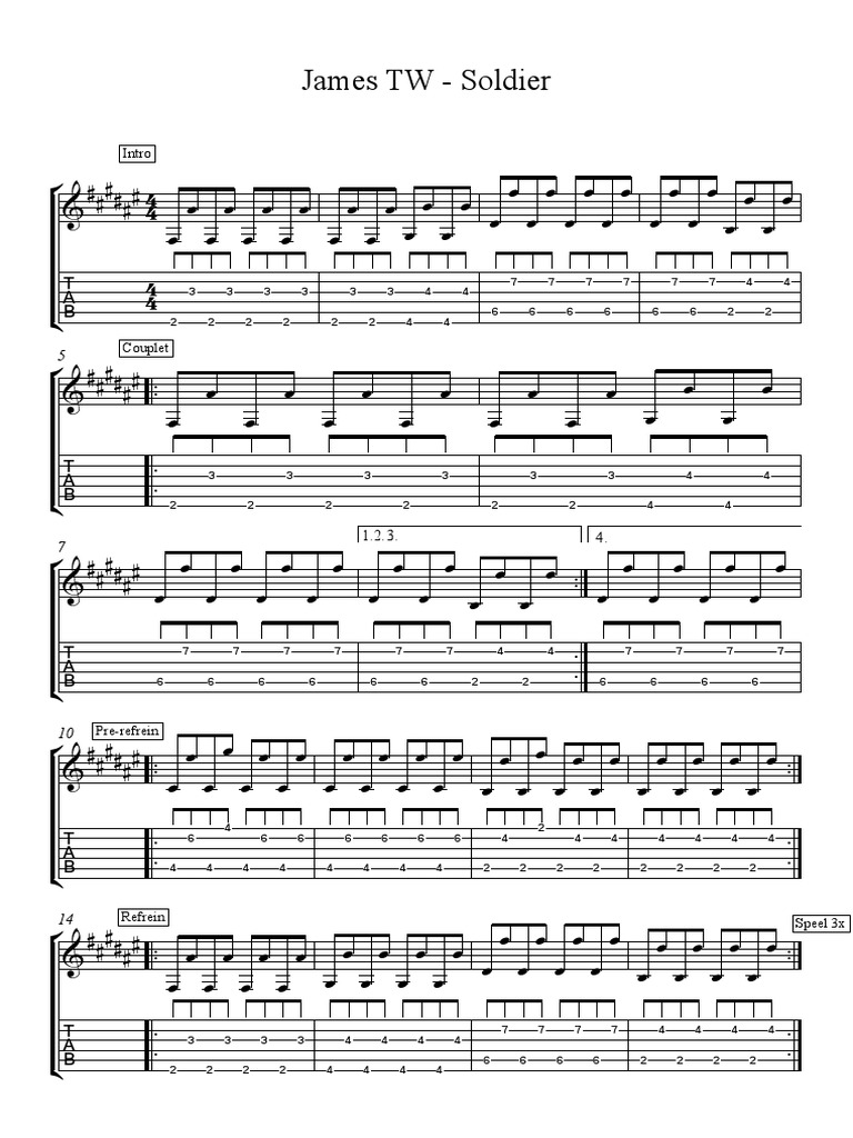 James TW - Soldier Tab | PDF
