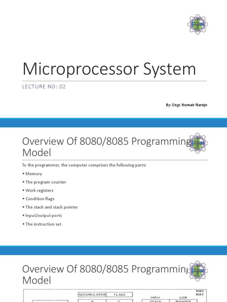 8080/8085 Microprocessor Overview | PDF | Assembly Language | Subroutine