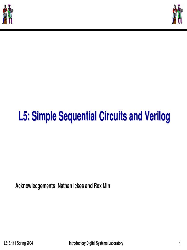 L5: Simple Sequential Circuits and Verilog | PDF | Digital Electronics | Electronic Circuits