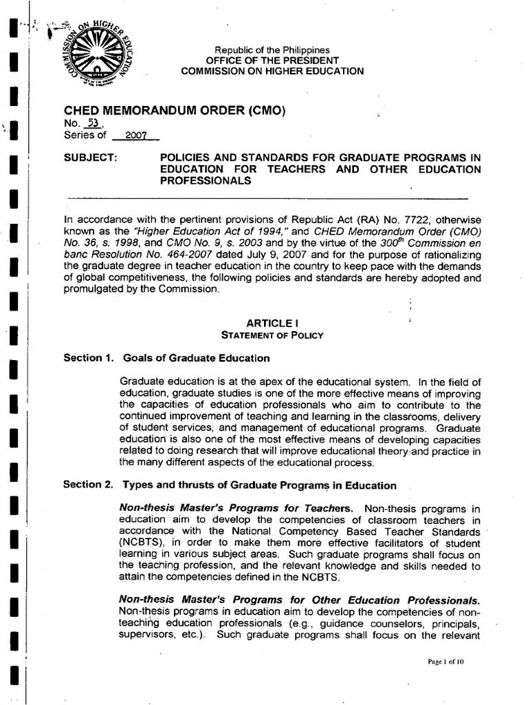 CMO No. 27, Series of 2017 - Revised Policies, Standards and Guidelines ...