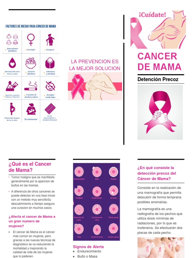 Triptico Cancer de Mama | PDF Triptico Cancer de Mama | PDF