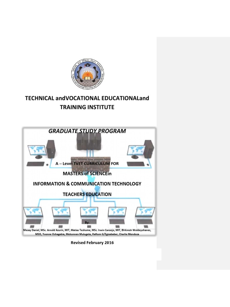 ICT Masters Curriculum for TVET Educators | PDF | Project Management | Php