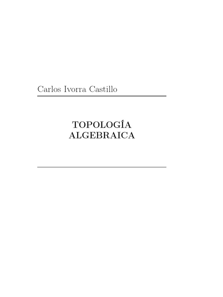 Topalg 2 | PDF | Topología algebraica | Topología