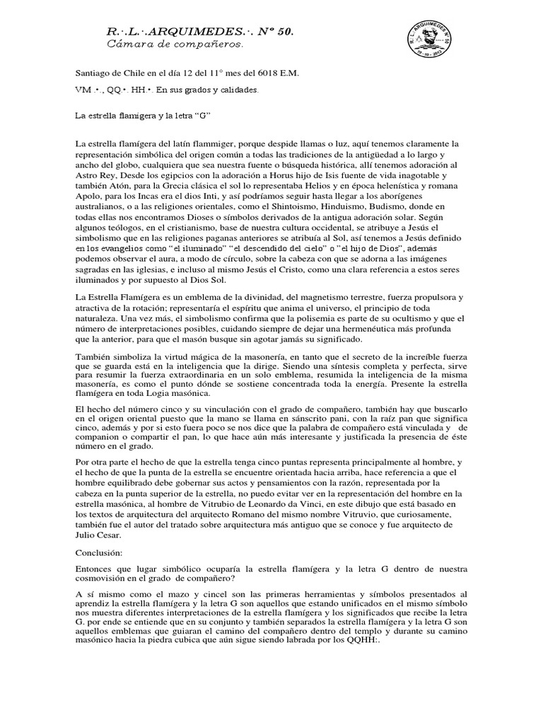 Plancha Estrella Flamigera | Descargar gratis PDF | Masonería | Jesús