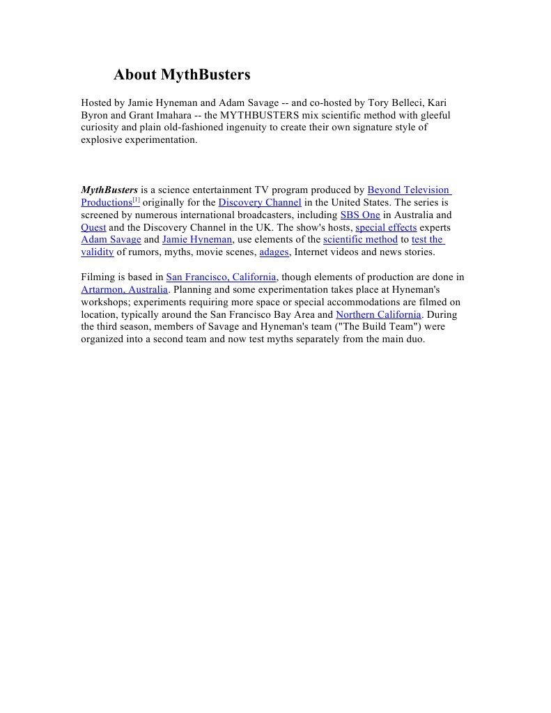 MythBusters: Science and Experimentation | PDF | Young Adult