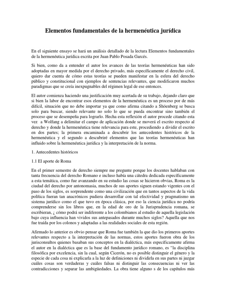Elementos Fundamentales de La Hermeneutica | PDF | Dialéctico | Hermenéutica