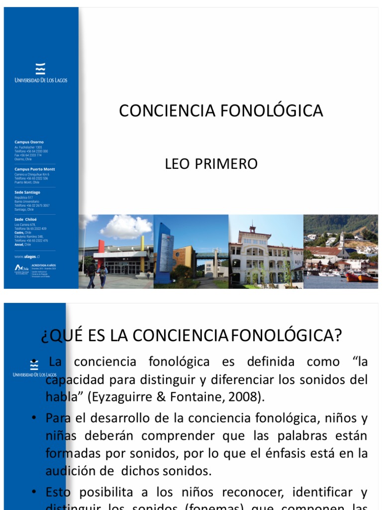 Conciencia Fonologica | PDF | Palabra | Sílaba