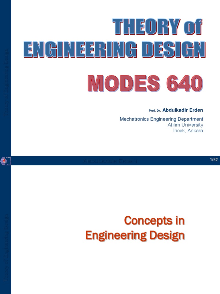 Theory of Engineering Design | PDF | Engineering Design Process ...