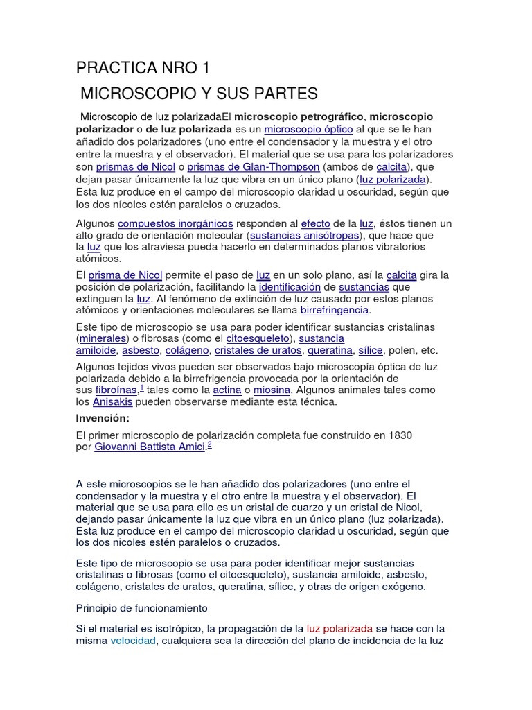 Practica Nro 1 | PDF | Radiación electromagnética | Óptica