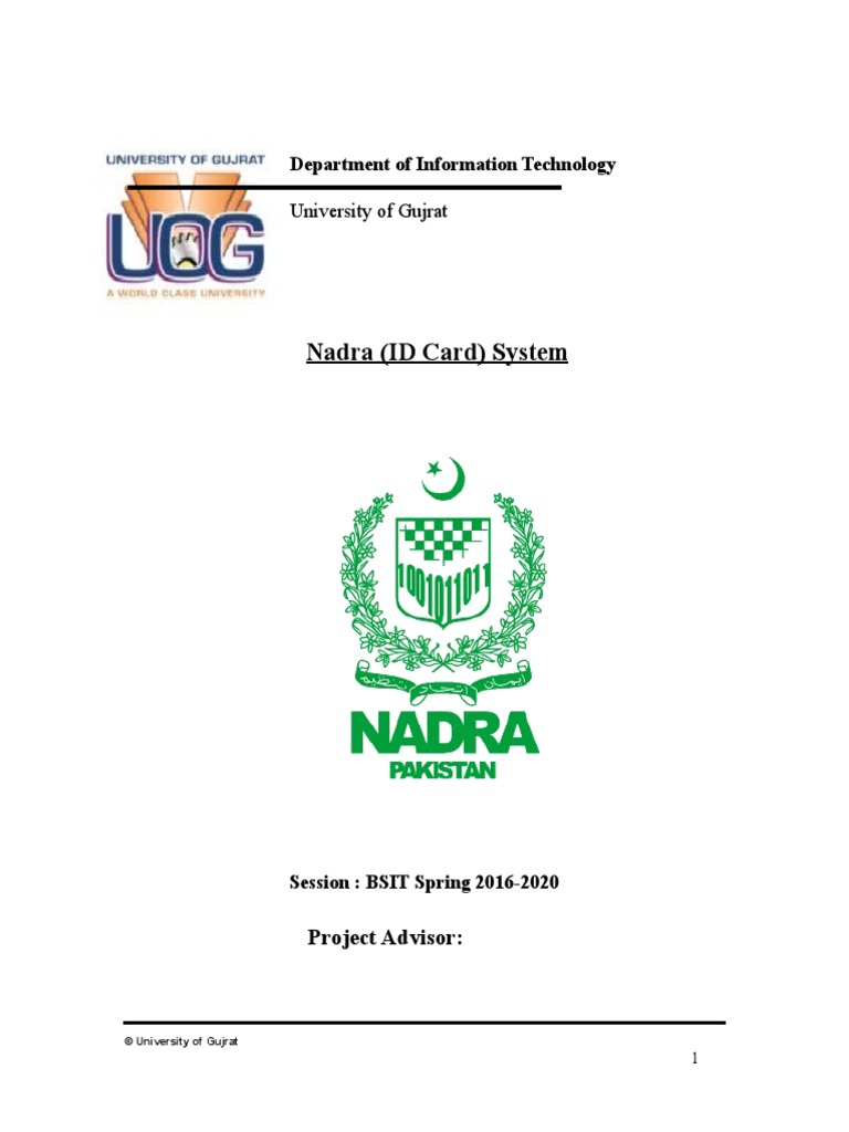 Nadra (ID Card) System: Department of Information Technology | Download ...