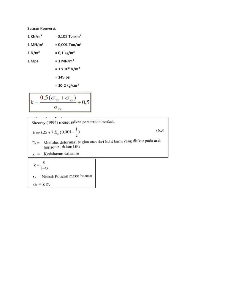Unit Conversion Chart: Density, Pressure, and Stress | PDF