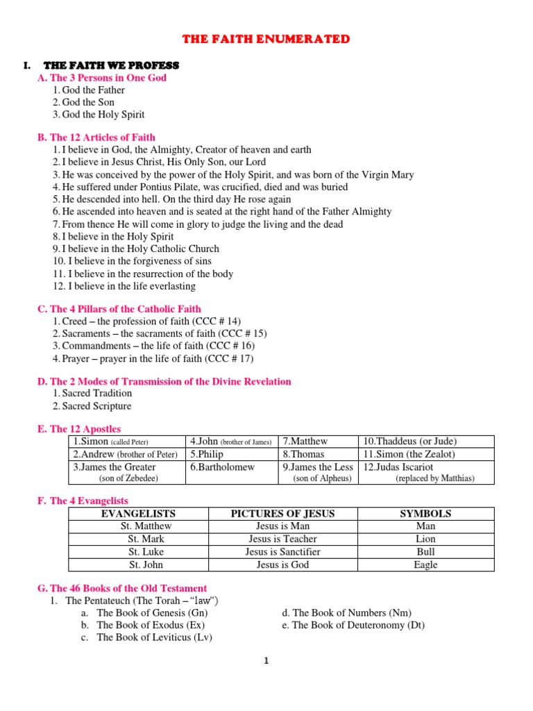 Basics of Christian Faith | PDF | Penance | Seven Deadly Sins