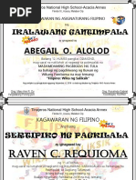 Certificate of Appreciation-Final Template - Tagalog-Edited | PDF
