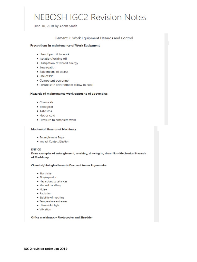 IGC 2revision Notes | PDF