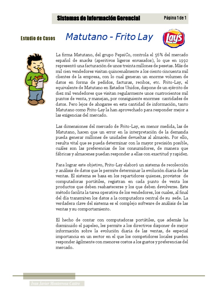 Caso Matutano Frito Lay | PDF | Business | Informática y tecnología de ...