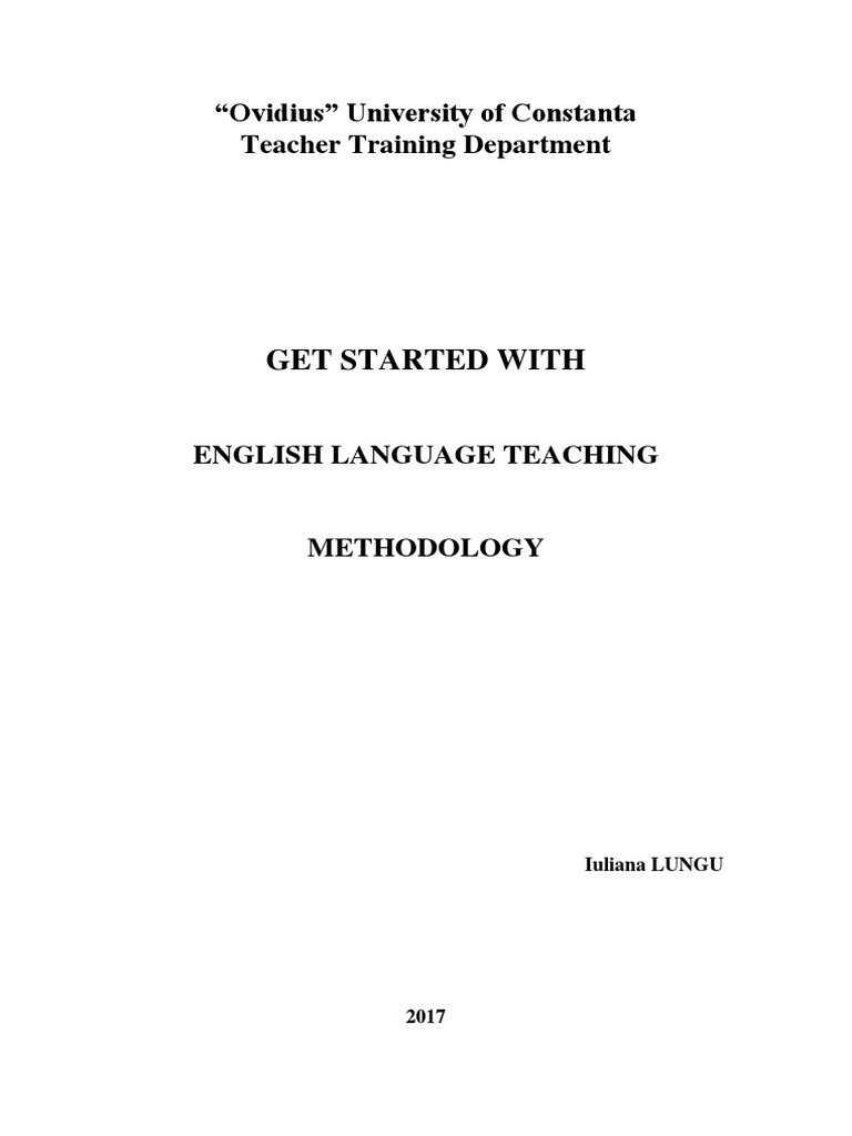 Get Started With English Language Teaching | PDF | Learning Styles ...