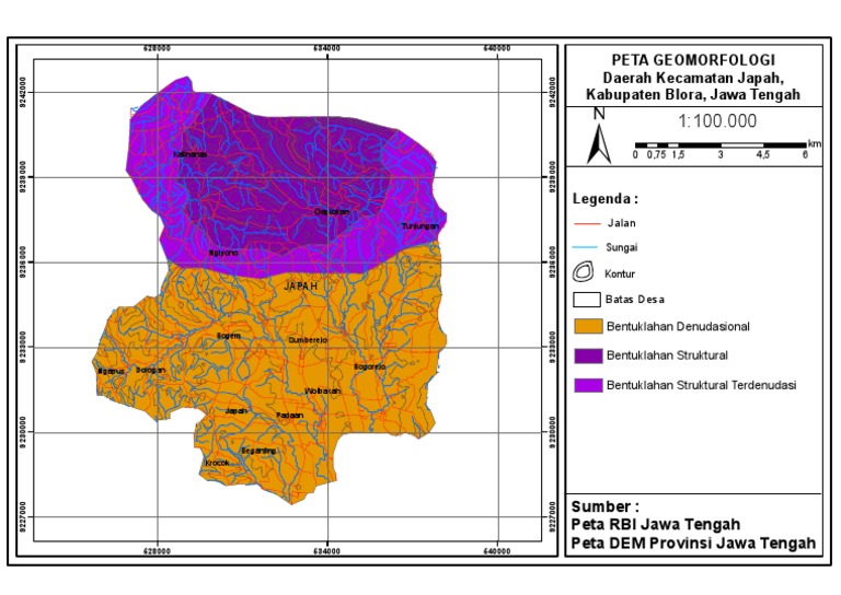 Peta Geomorfo Japah | PDF