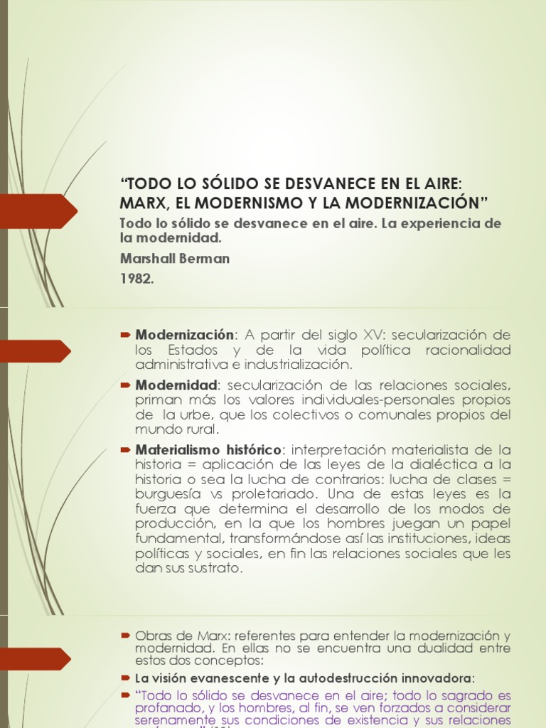 Marshall Berman Analizando A Karl Marx | PDF | Modernidad | Karl Marx