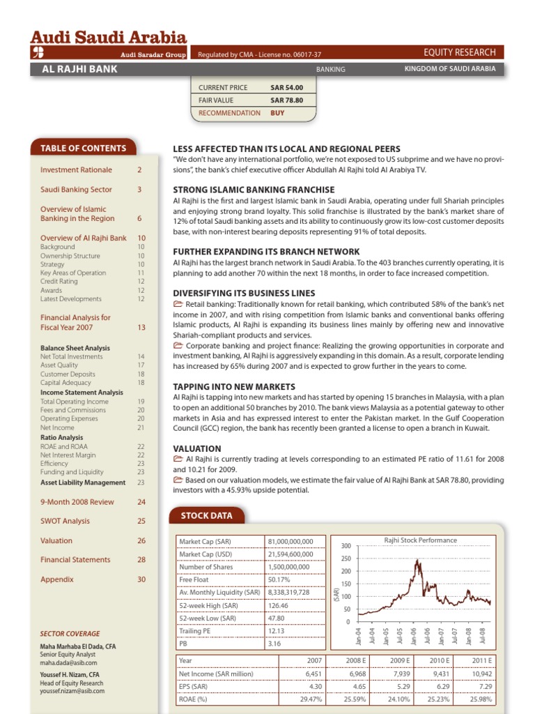 Al Rajhi Bank: Less Affected Than Its Local and Regional Peers | PDF ...