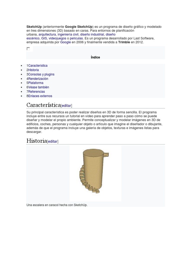 SketchUp Wiki | PDF | Sketch Up | Software