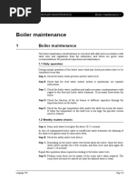 Boiler Maintenance Checklist | PDF | Boiler | Energy Conversion