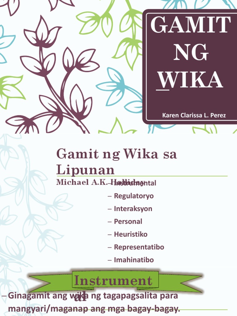 Gamit NG Wika | PDF