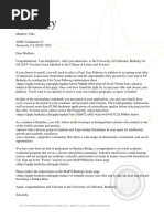 Harvard Acceptance Letter Copy 3 | PDF
